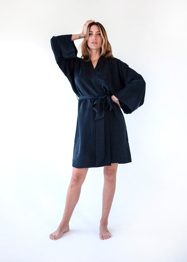 Mini Kimono Robe - sustainable vegan silk for the modern you – niLuu